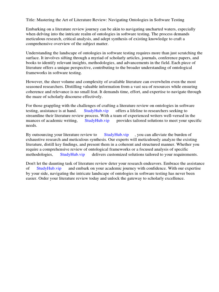 Ontologies In Software Testing A Systematic Literature Review Pdf Systematic Review Databases