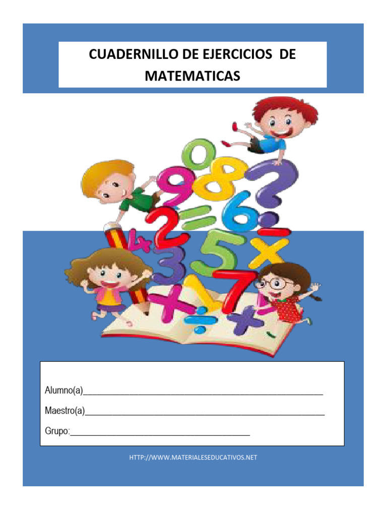 Cuadernillo de Ejercicios de Matematicas | PDF