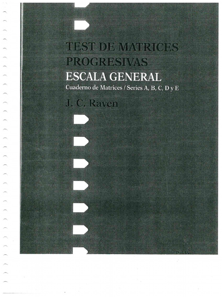 Cuadernillo Raven General | PDF