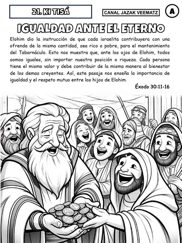 21 Parasha Ki Tisa para Niños | Descargar gratis PDF | Libro del éxodo | Creencia religiosa y ...