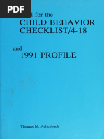 Manual For The ASEBA School-Age Forms & Profiles | PDF | Behavioural Sciences | Psychology