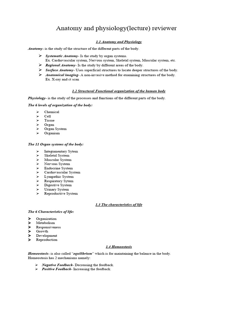 Anatomy-and-Physiology-reviewer | PDF | Anatomical Terms Of Motion | Bone