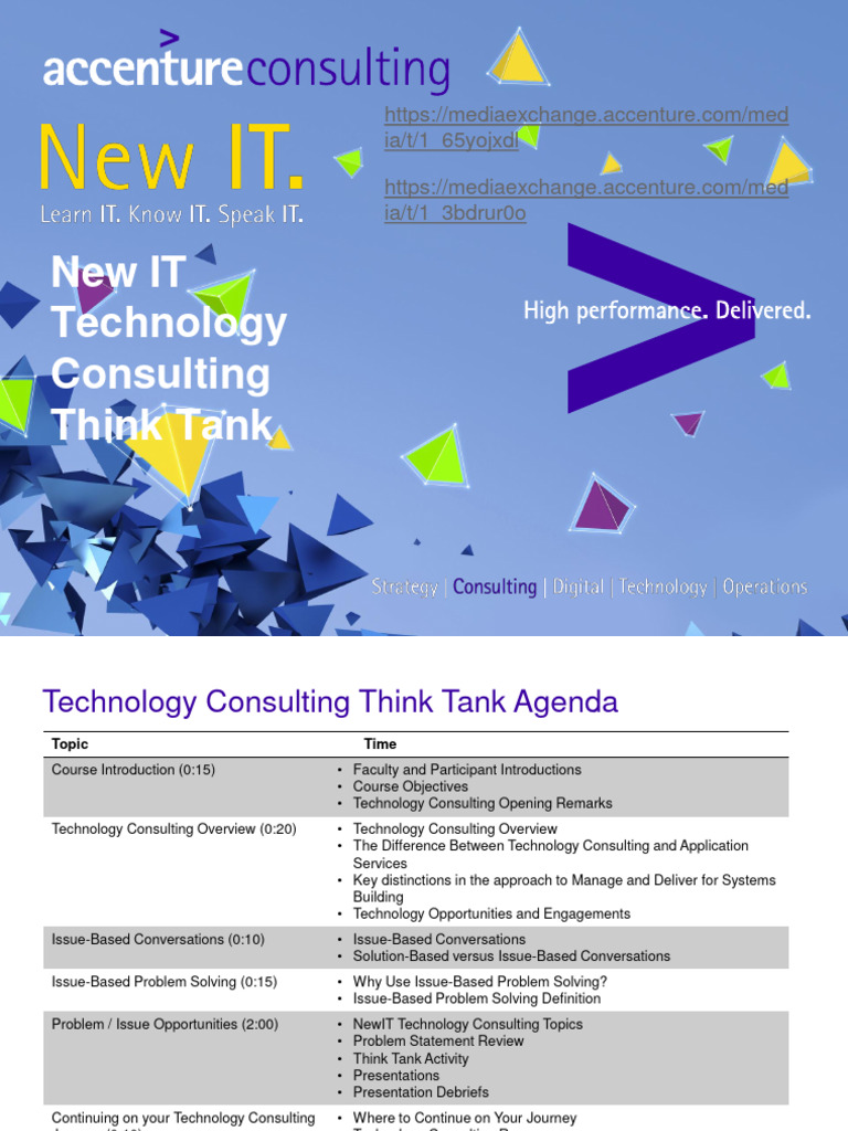 NewIT Technology Consulting Think Tank - Participants | PDF ...
