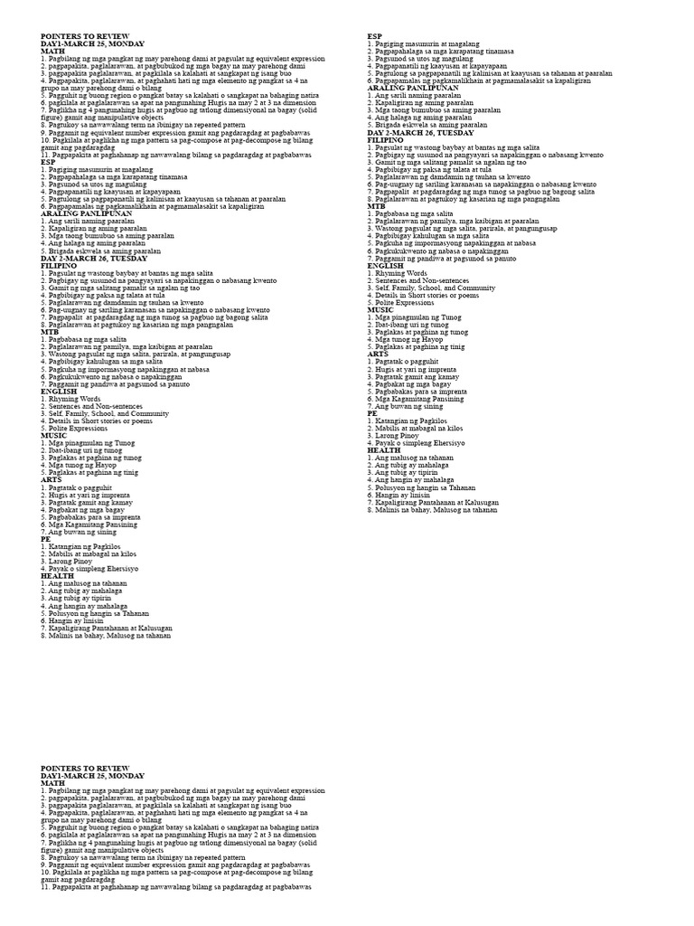 Q3 - Pointers To Review | PDF