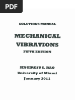 Mechanical Vibrations 6th Edition Rao 013436130X Solution Manual | PDF ...