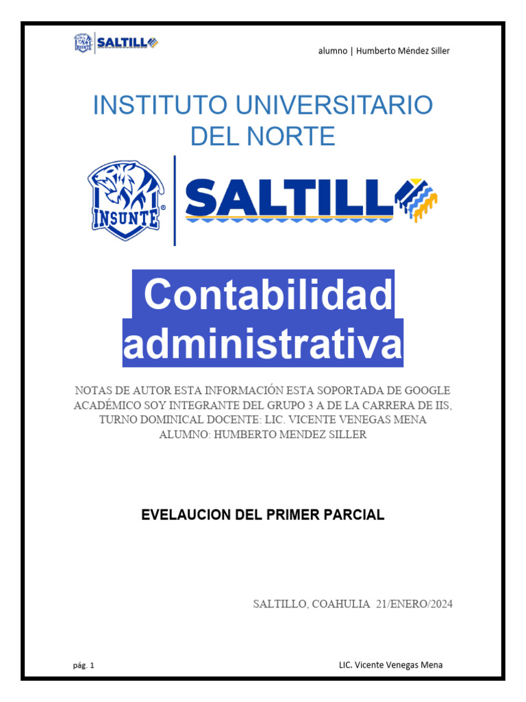 CONTABILIDAD Administrativa | PDF | Contabilidad | Business CONTABILIDAD Administrativa | PDF | Contabilidad | Business