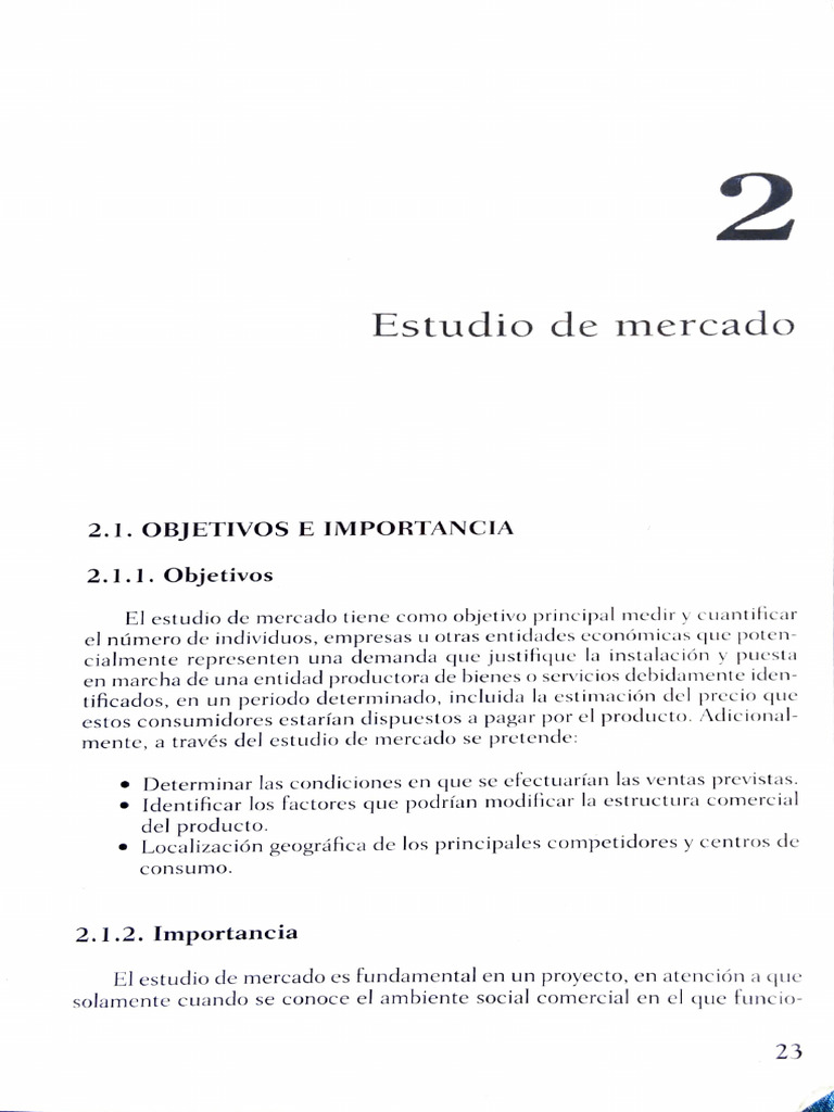 Proyectos de Inversión -Capitulo 2 Estudio de Mercado parte 1 David Araujo Arevalo | PDF ...