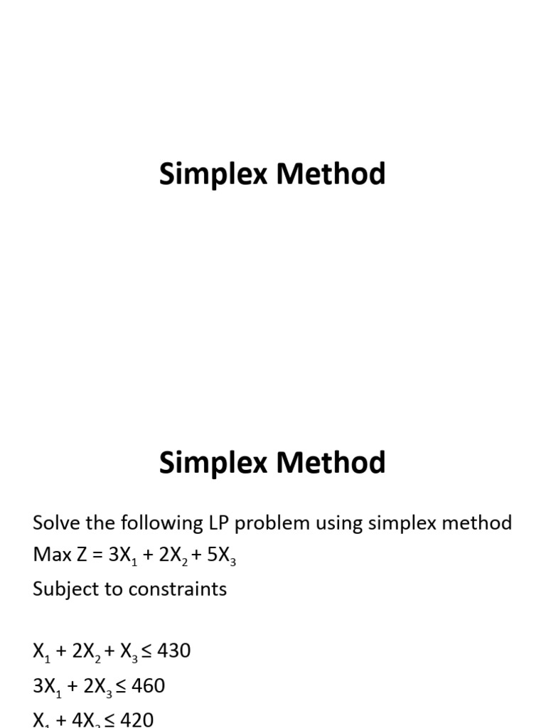LPP Simplex and Graphical | PDF
