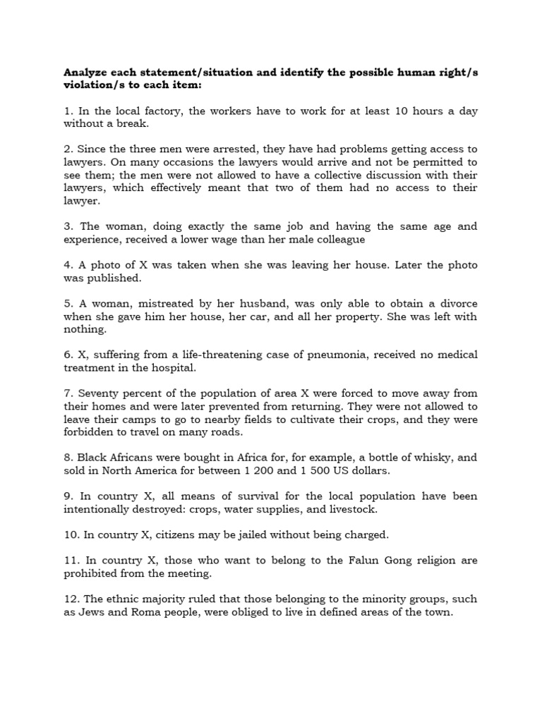 CESC-Social Justice and Human Rights Assessment | PDF