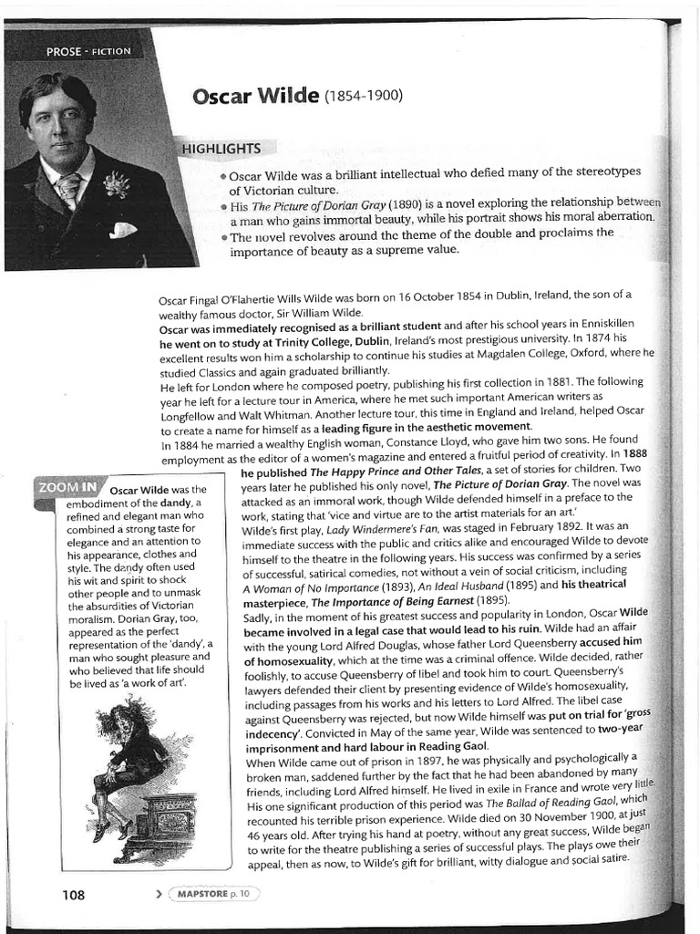 Oscar WILDE, The Picture of Dorian Gray | PDF