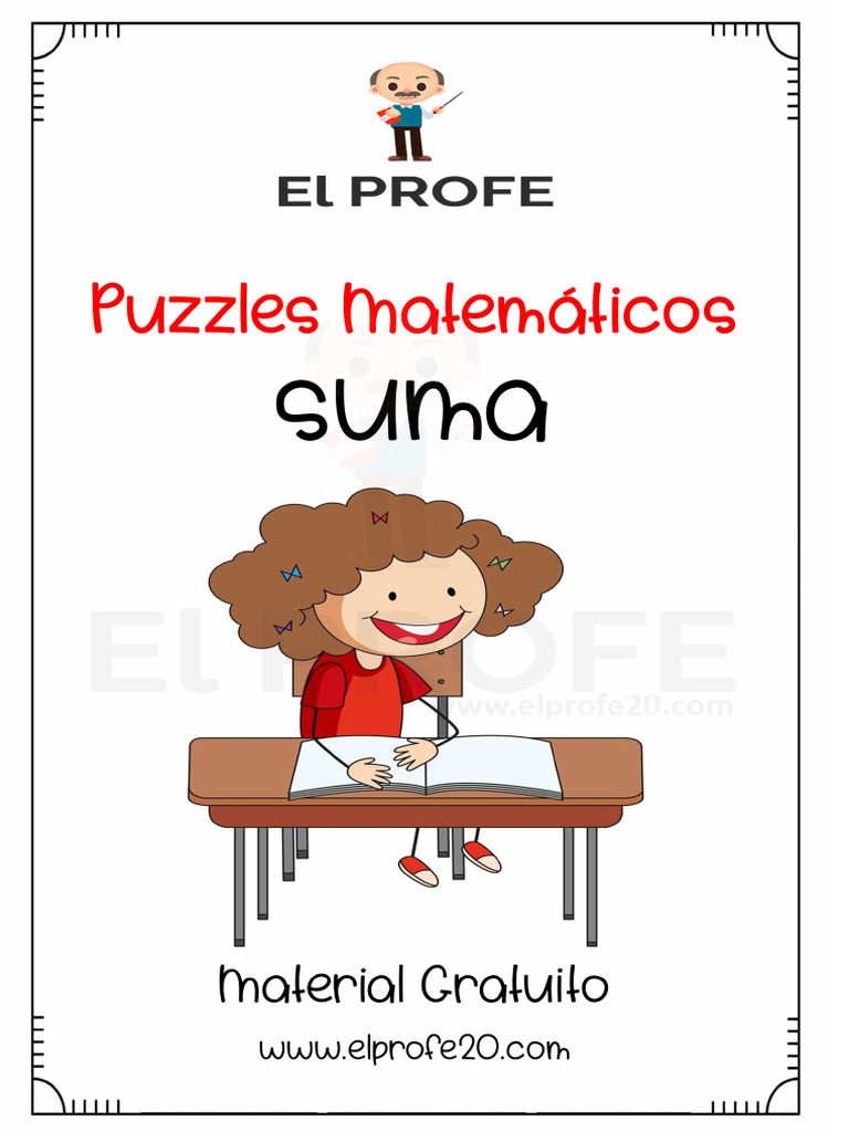 fichas_puzzles_matematicos_de_suma_elprofe20 | PDF