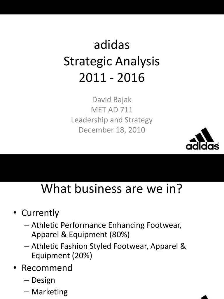 Strategic Analysis of adidas' Business Strategy, Competitive ...