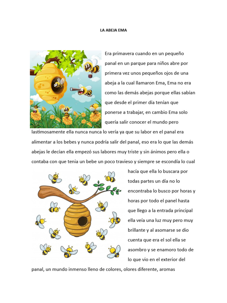 La aventura de Ema la abeja | PDF