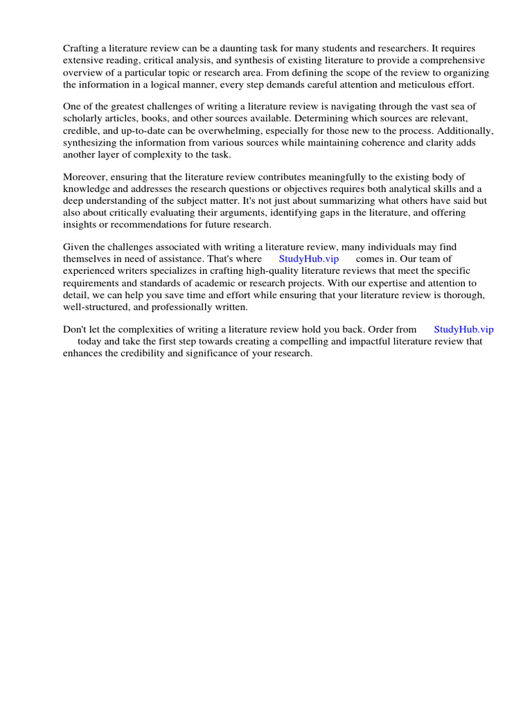 Literature Review Concluding Sentence | PDF | Essays | Thought