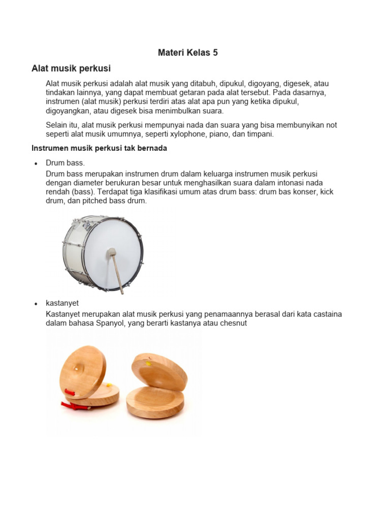 Alat Musik Perkusi | PDF