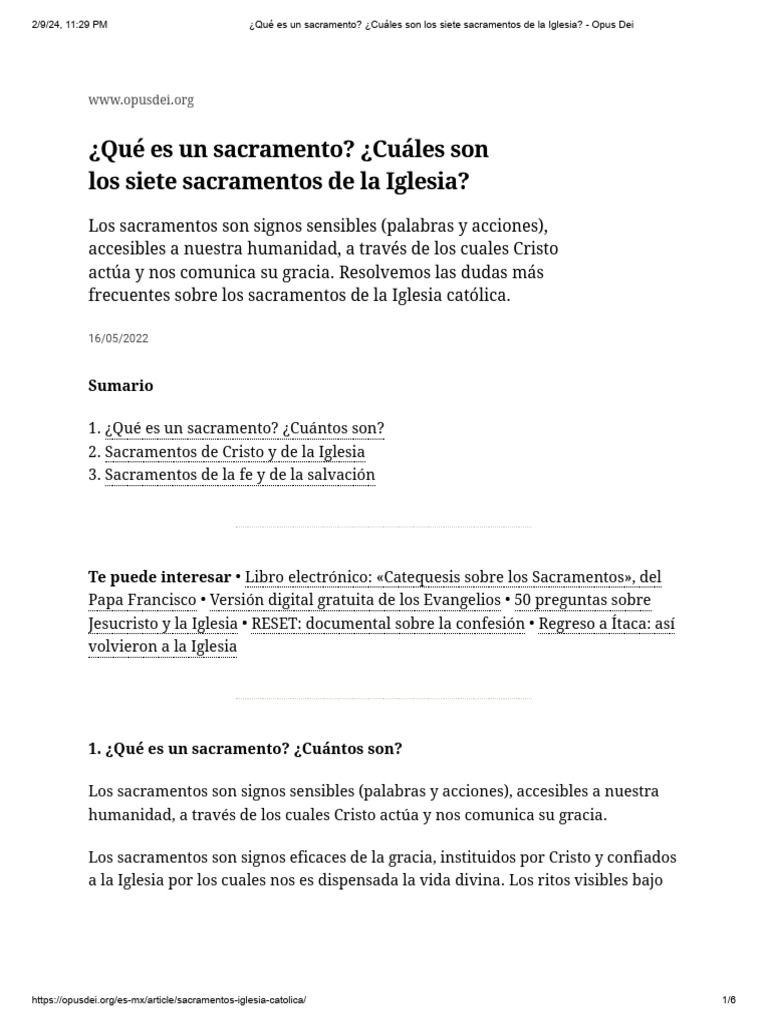 ¿Qué Es Un Sacramento - ¿Cuáles Son Los Siete Sacramentos de La Iglesia ...