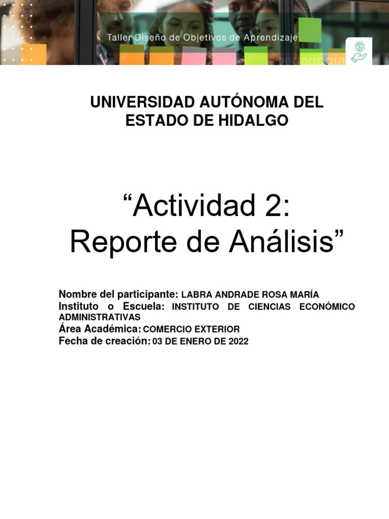 DOA U2 Act.2 | PDF | Aprendizaje | Maestros