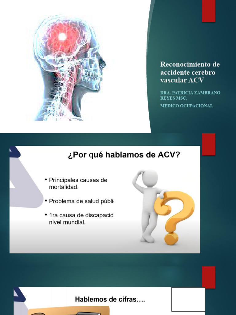 Reconocimiento de Accidente Cerebro Vascular ACV: Dra. Patricia ...