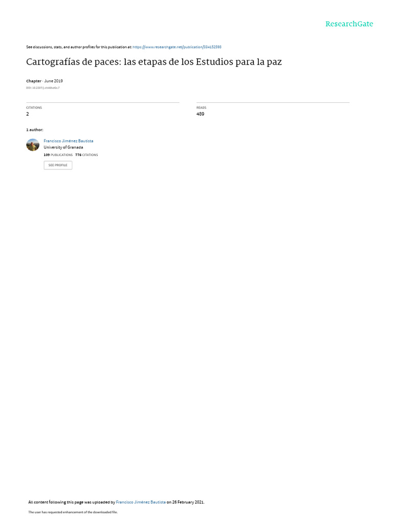 Etapas de Estudios para la Paz | PDF | Paz | No violencia