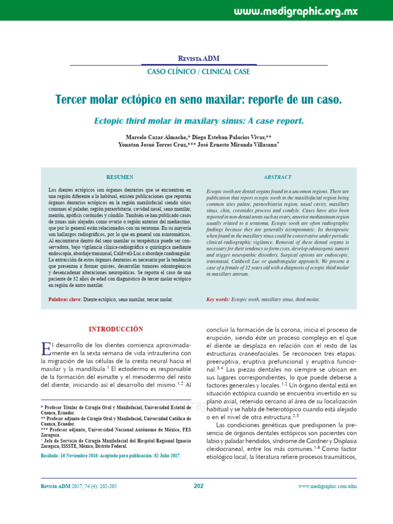 3ser Molar Ecto | PDF | Neoplasias | Especialidades Medicas