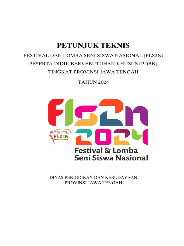 FLS2N PDBK 2024: Panduan Lomba Seni | PDF