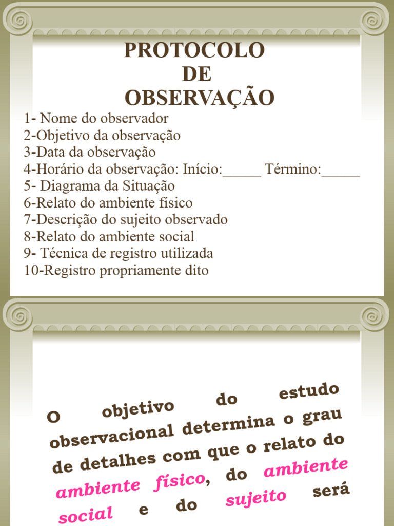 Protocolo de Observação | PDF | Tempo