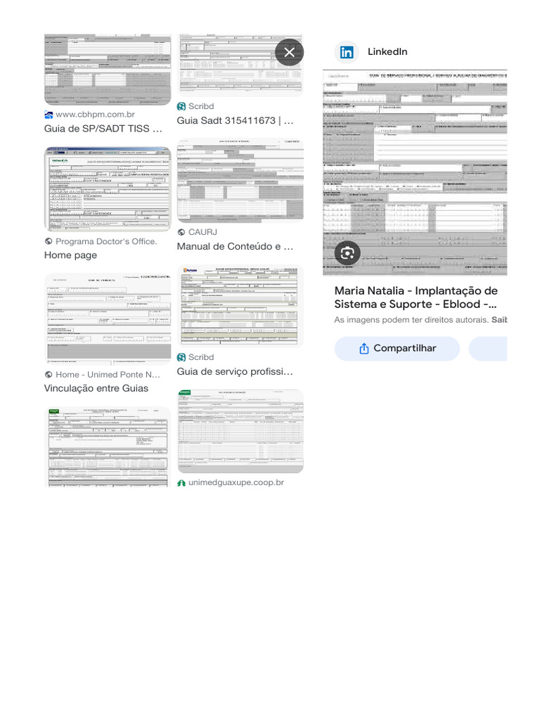 Guia SP/SADT TISS e Referências | PDF