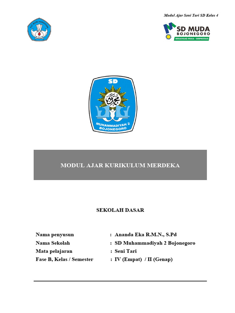 RPP Seni Tari Kls 4 | PDF