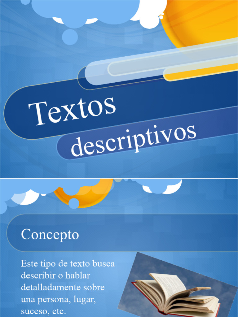 Características de Textos Descriptivos | PDF | Artes del Lenguaje y ...