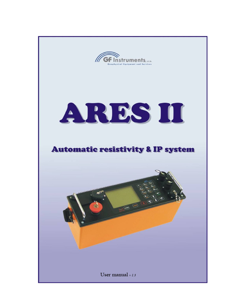 ARESII User Manual V1.3en | PDF | Computer File | Electrical Resistivity And Conductivity