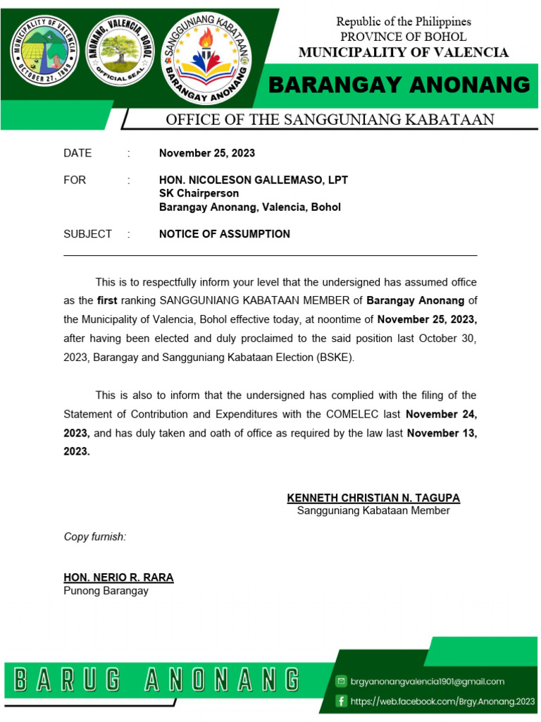 SK-NOTICE-OF-ASSUMPTION | PDF
