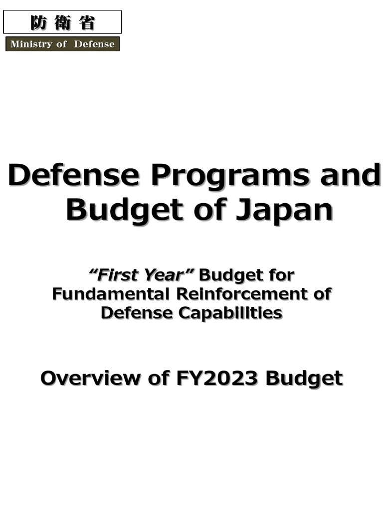 Defense Programs and Budget of Japan | PDF | Unmanned Aerial Vehicle ...