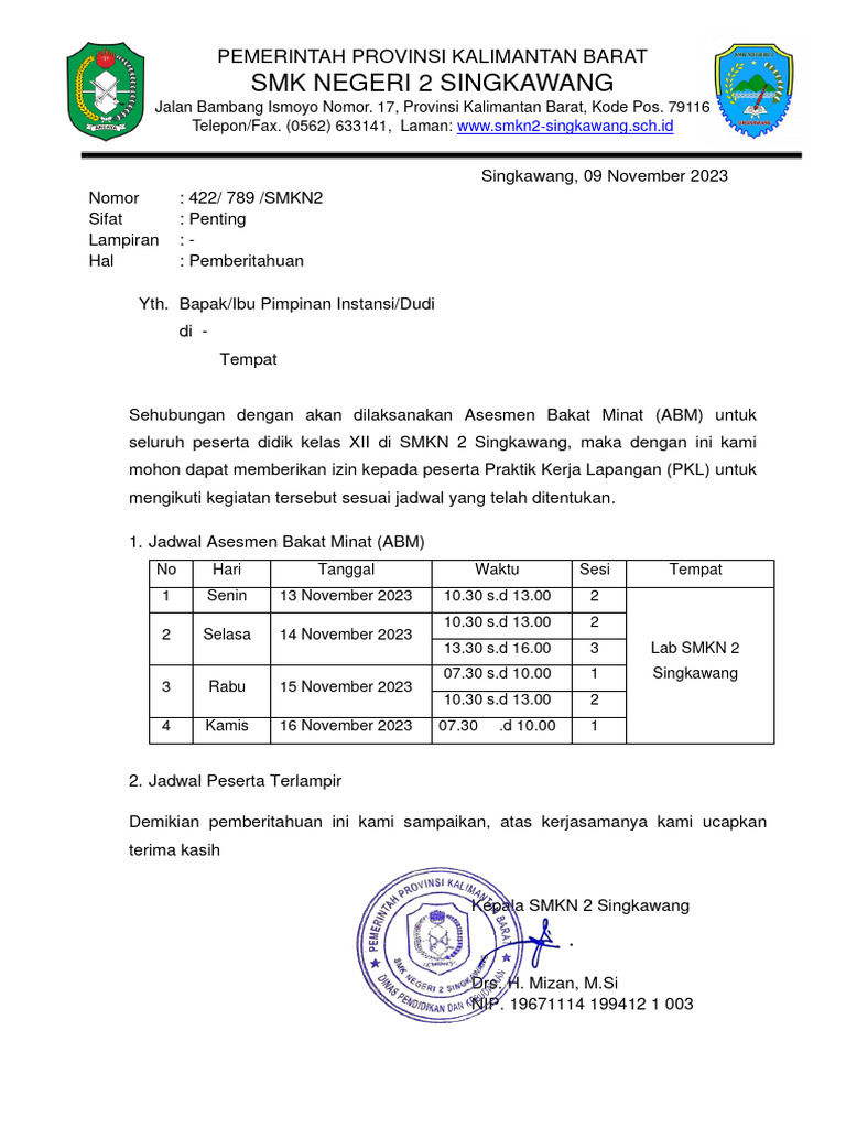 Pemberitahuan Abm 2023 | PDF