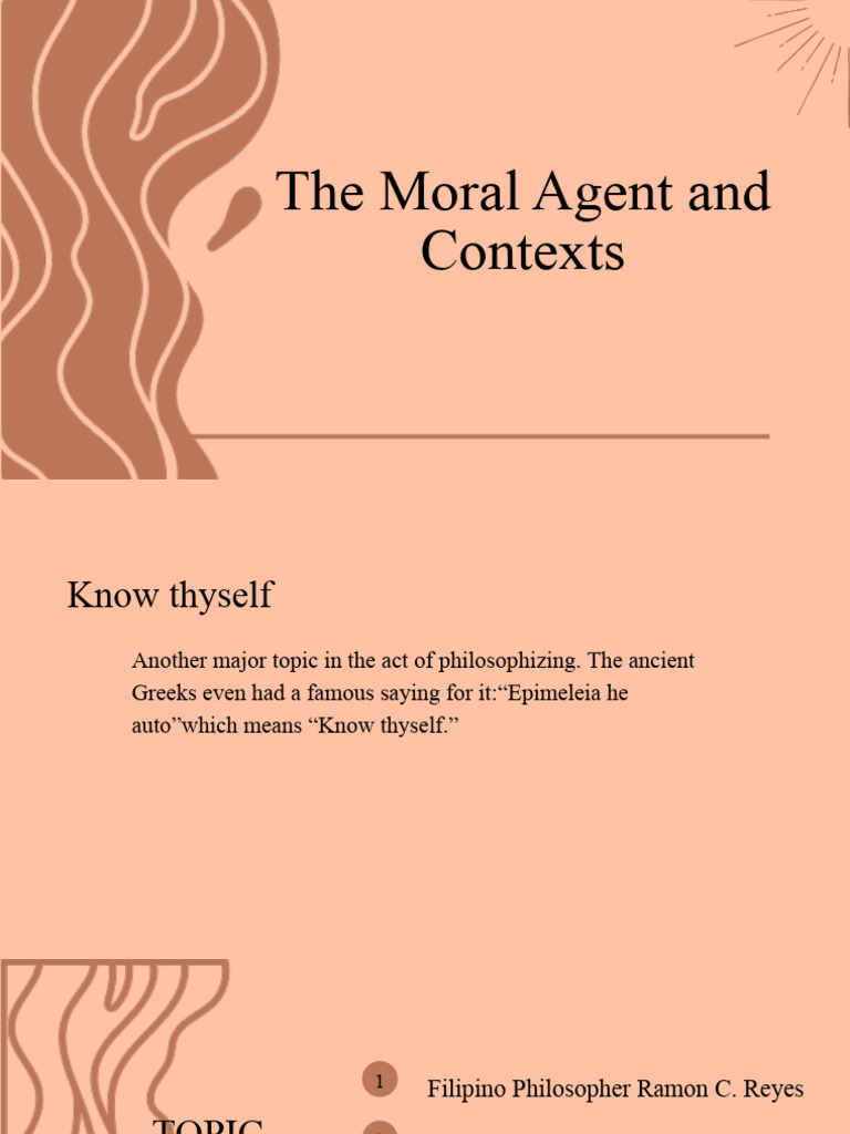 Moral Agents and Its Context | PDF | Morality | Thought