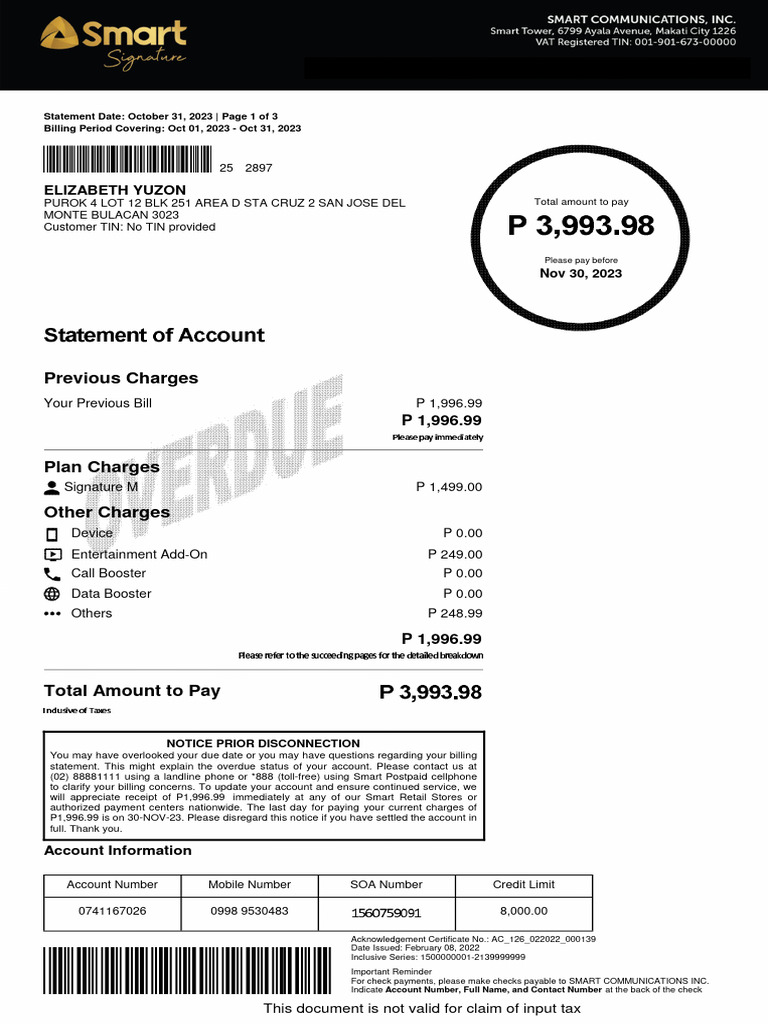 eStatement_1 | PDF | Receipt | Payments