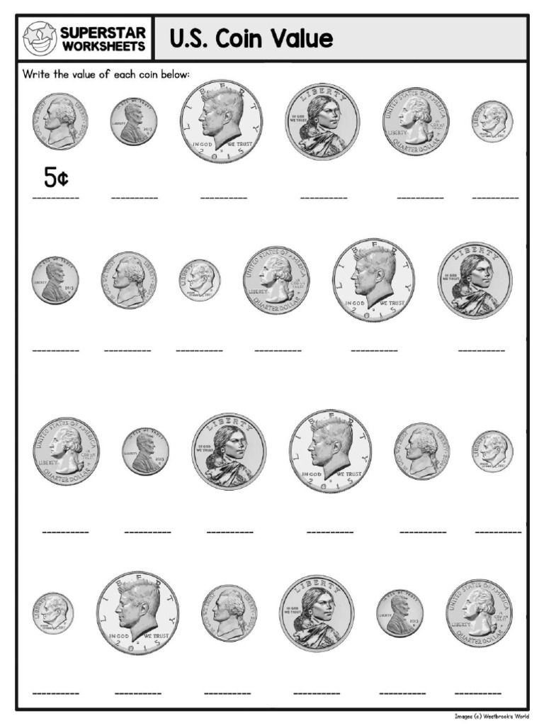 Coin Value Worksheet | PDF