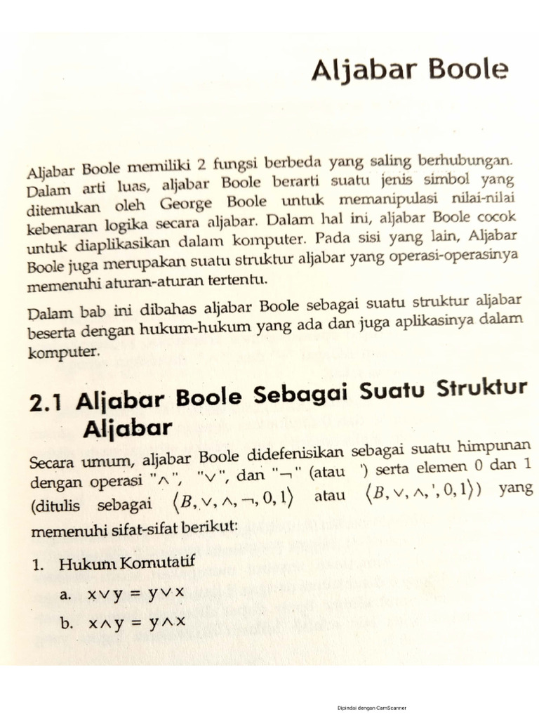 Aljabar Boole | PDF