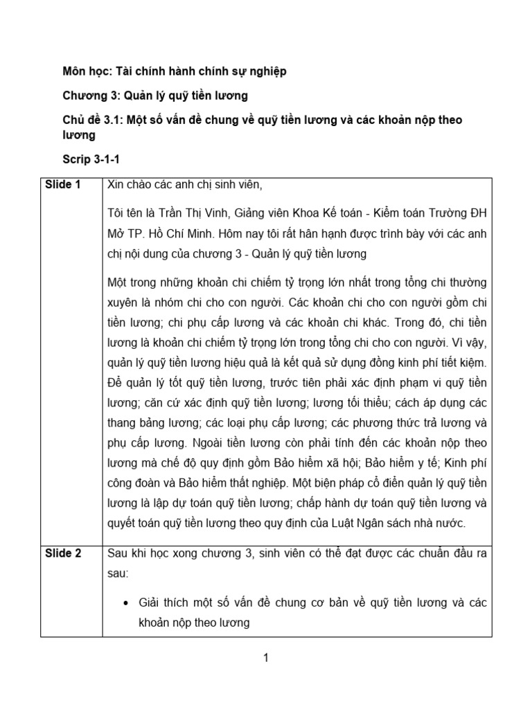 TCHCSN C3 CD3.1.1 Script | PDF