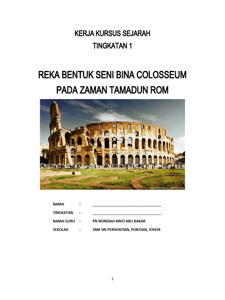 Kerja Kursus Sejarah Tingkatan 1 | PDF