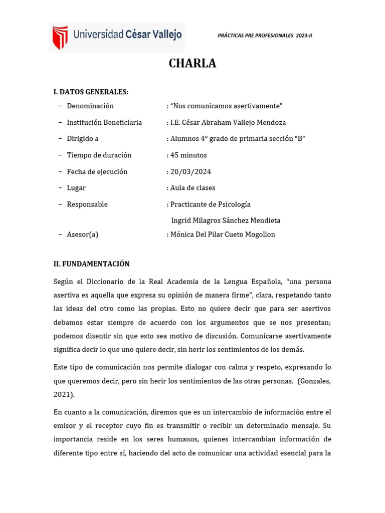 Charla 2 - Comunicacion Asertiva | PDF | Crecimiento personal y profesional | Ciencia y matemática