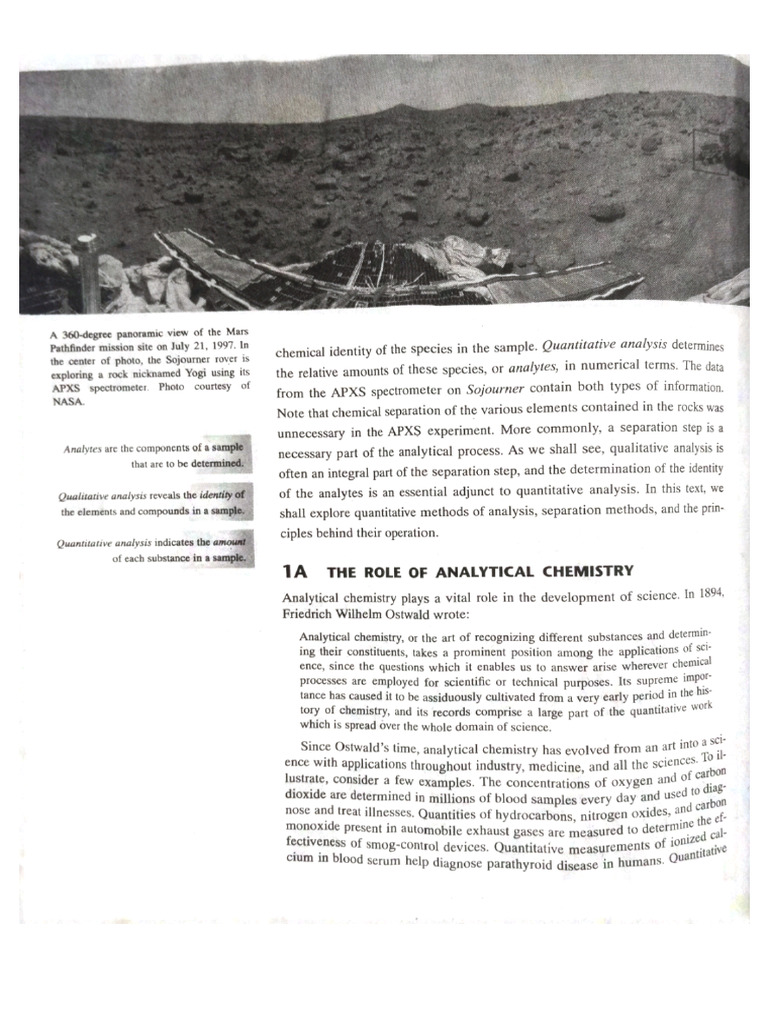 Ana - Chem Chapter 1 | PDF