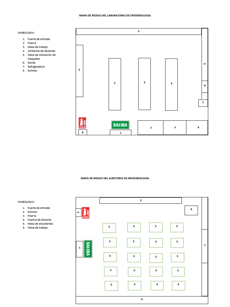 Mapa de Riesgo Del Laboratorio de Epidemiologia | PDF