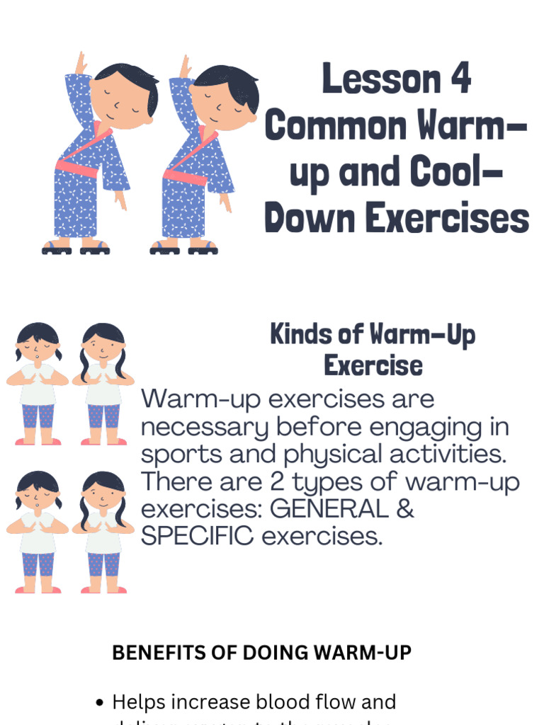 Common Warm-Up and Cool-Down Exercises | Download Free PDF | Arm ...