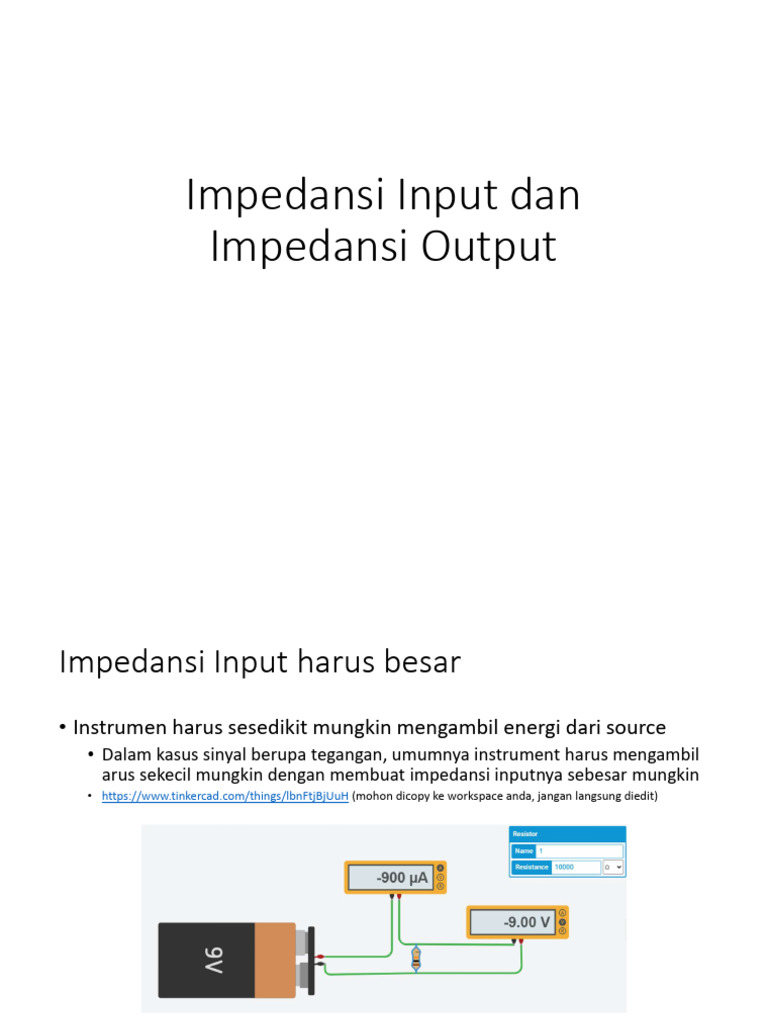Impedansi dalam Sistem Telekomunikasi | PDF | Teknologi & Rekayasa