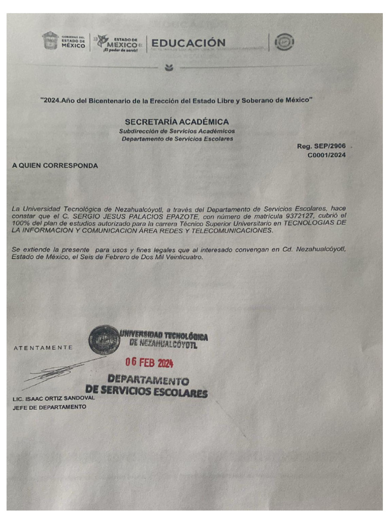 TSU Redes y Telecomunicaciones. | PDF