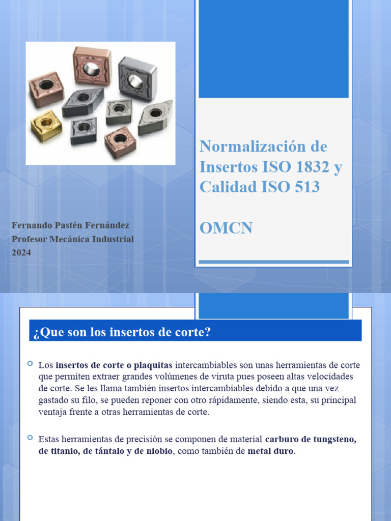 Insertos de Corte-2024 | PDF | Acero | Aleación