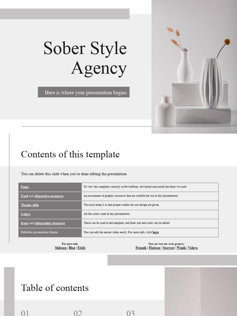 Sober Style Agency | Download Free PDF | Brand | Planets
