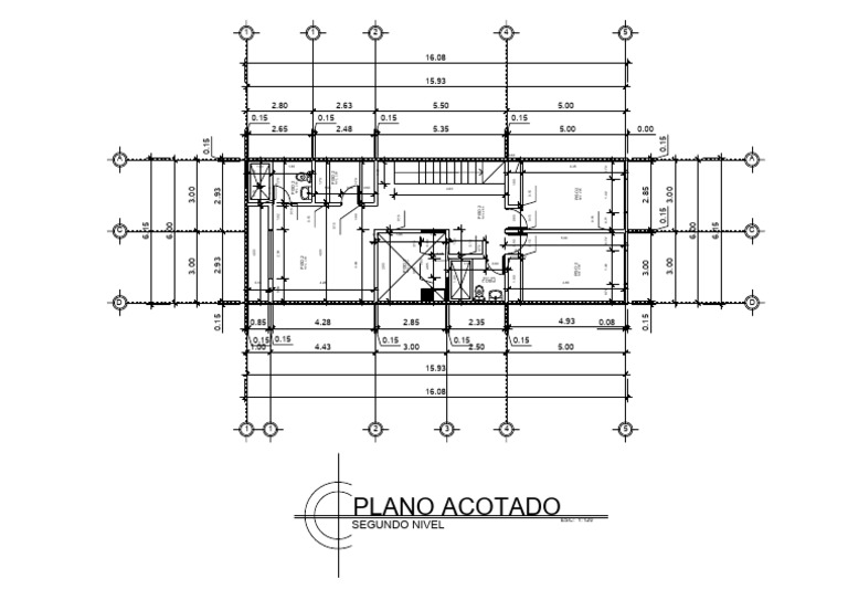 Plano Acotado del Segundo Nivel | PDF