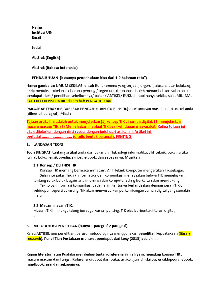 Contoh Artikel Teknik Informatika | PDF