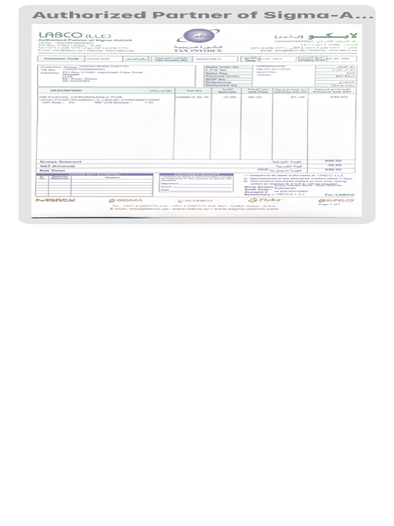 Authorized Partner of Sigma-Aldrich | PDF
